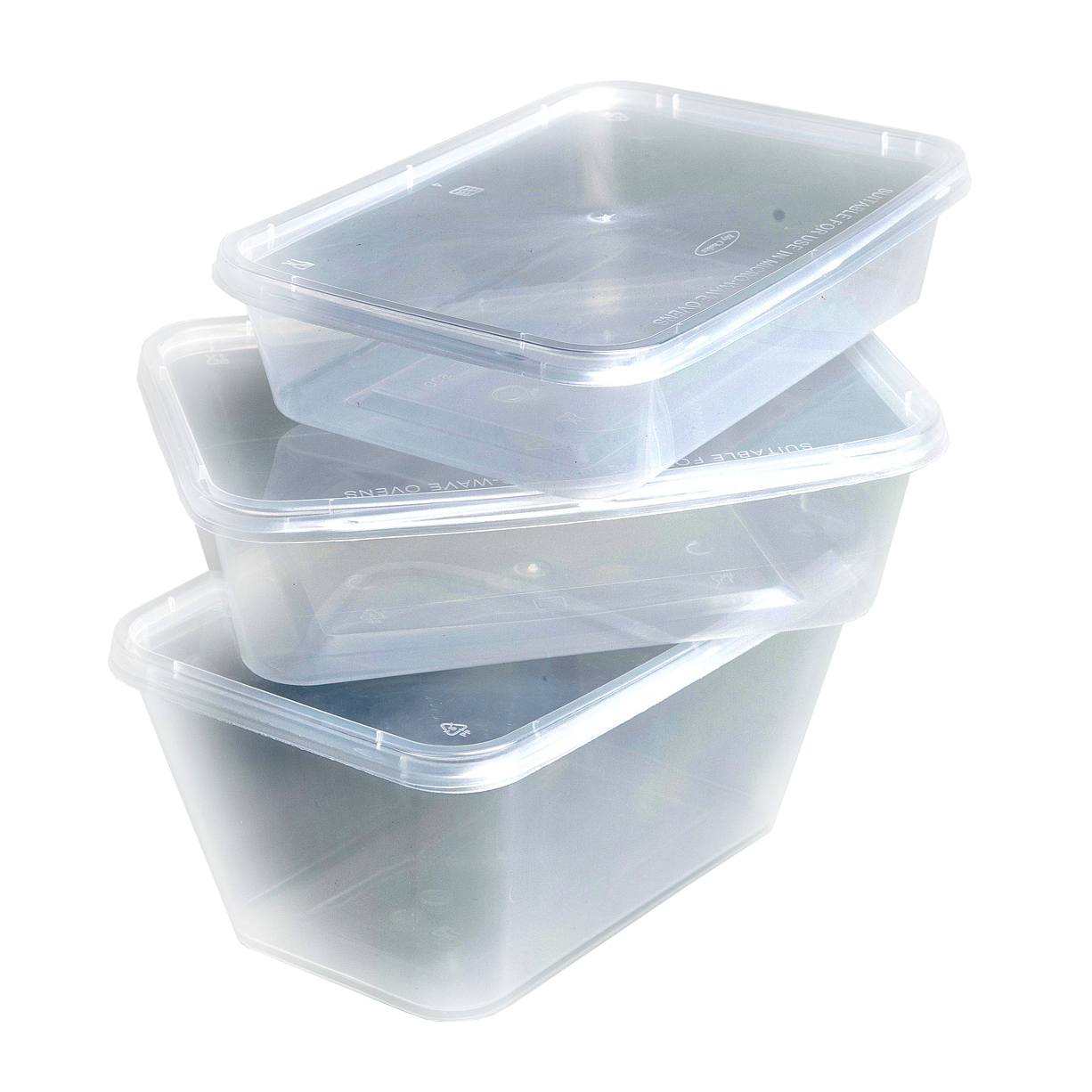 Plastic containers takeaway store